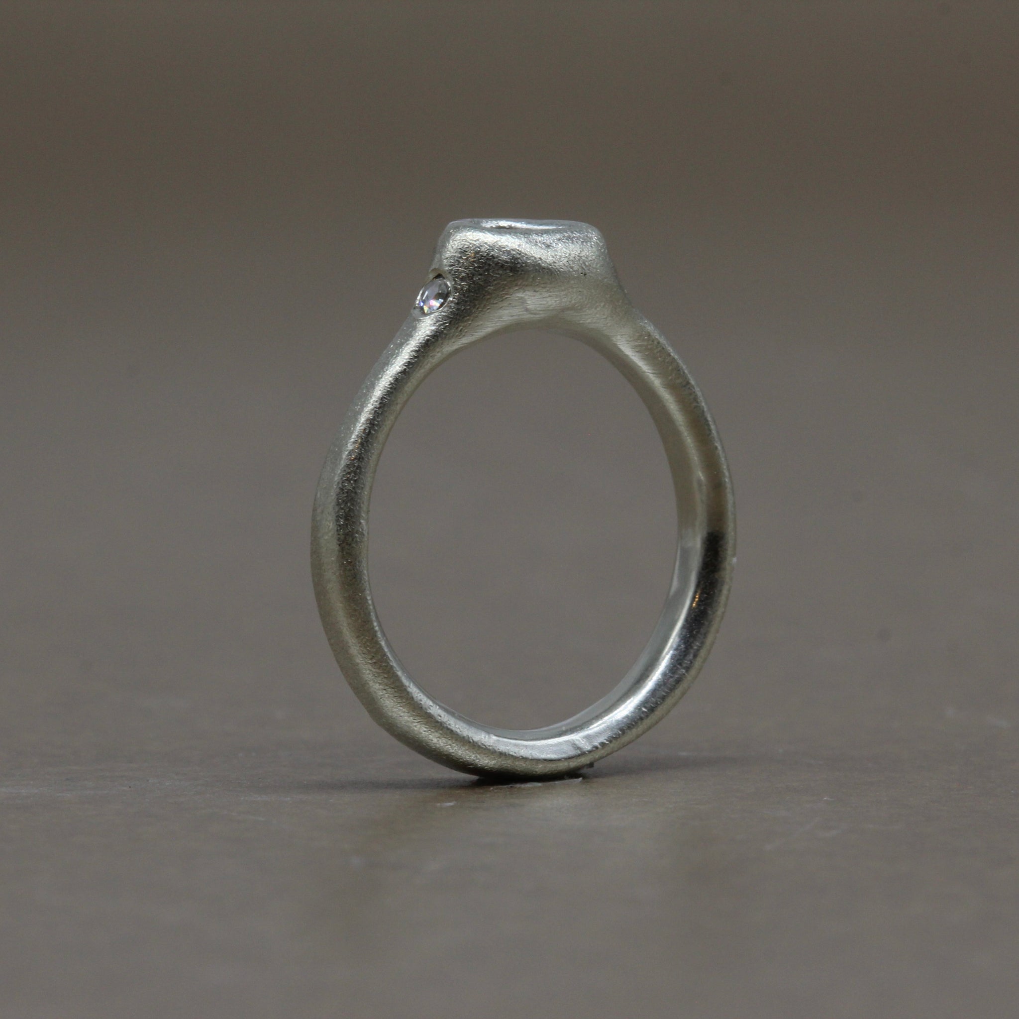 rough cut diamond ring uk