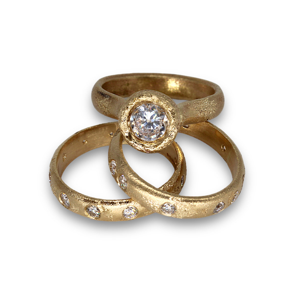 Diamond ring set remodel – Tamara Gomez
